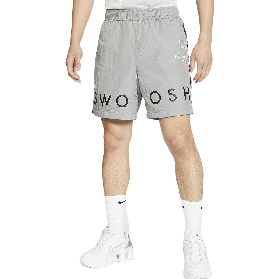 NIKE Nike Alphabet Printing Elastic Waistband Straight Sports Shorts
